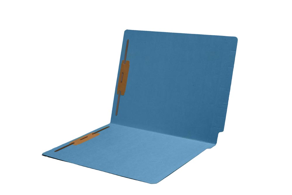 11 pt Color Folders, Full Cut Single Ply End Tab, Letter Size, Fastener ...