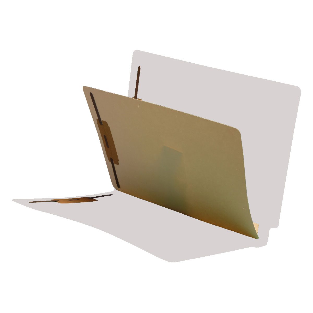 11 Pt. White Folders, Full Cut End Tab, Letter Size, 1 Divider ...