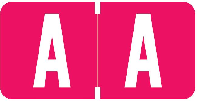 Tab 1278 Compatible Alpha Labels, Letter “A”, Vinyl Stock, 1/2″ X 1 ...