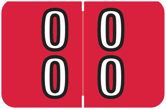 Barkley DBKM Compatible Double Digit Labels, Number “00” , Laminated ...
