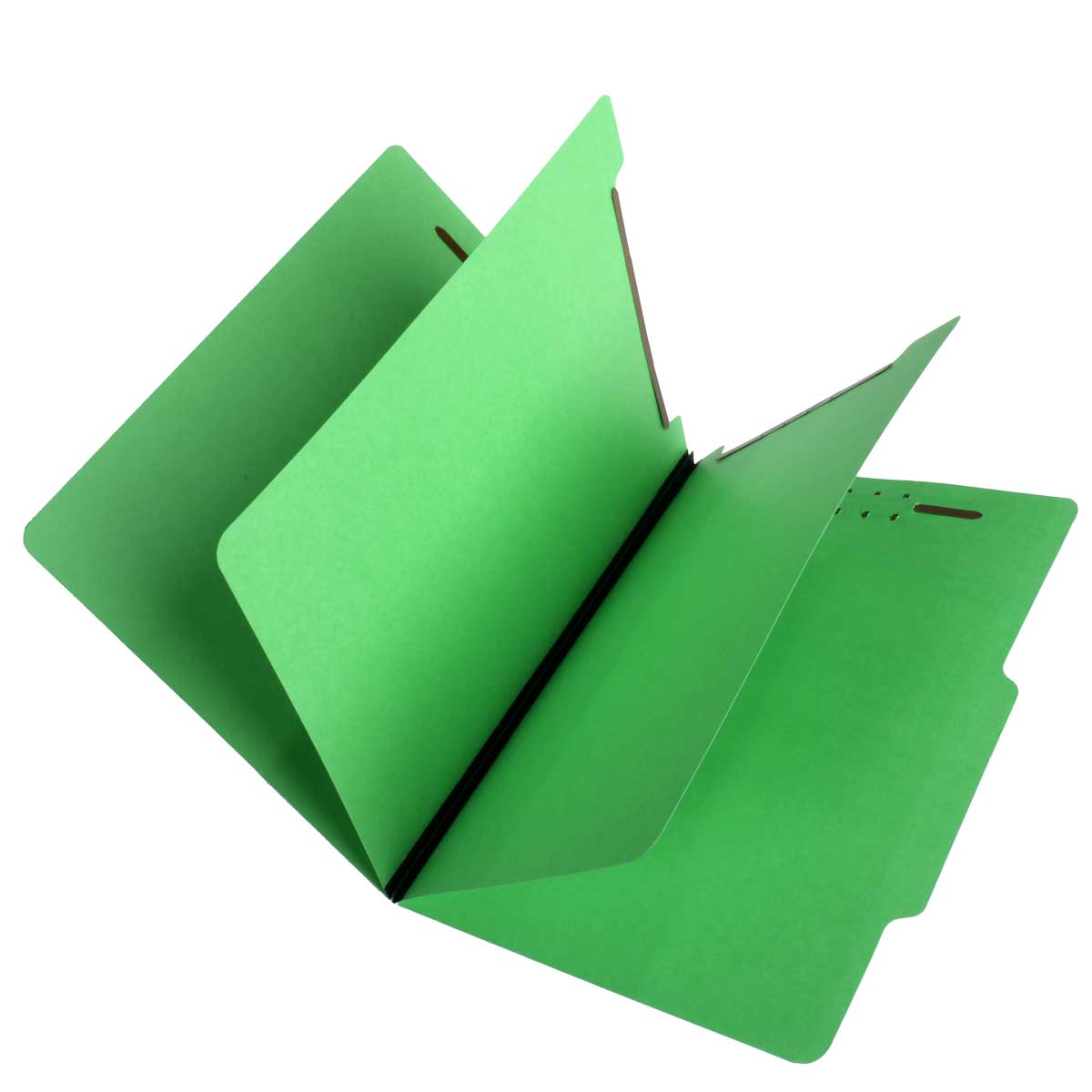SJ Paper S59704 Match 15 Pt. Green Classification Folders, 2/5 Cut ROC ...
