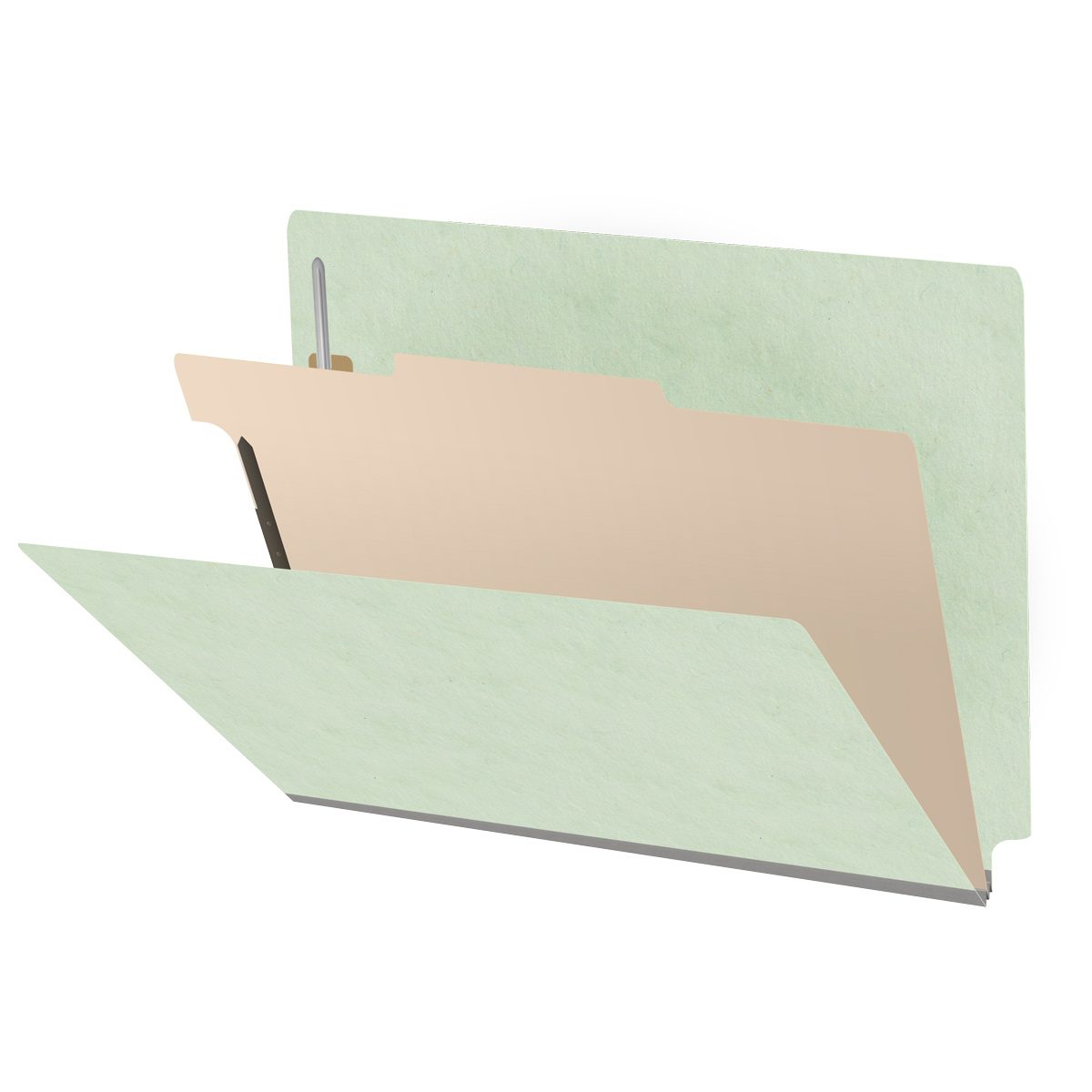 Pressboard Classification Folders, Full Cut End Tab, Letter Size, 1 ...