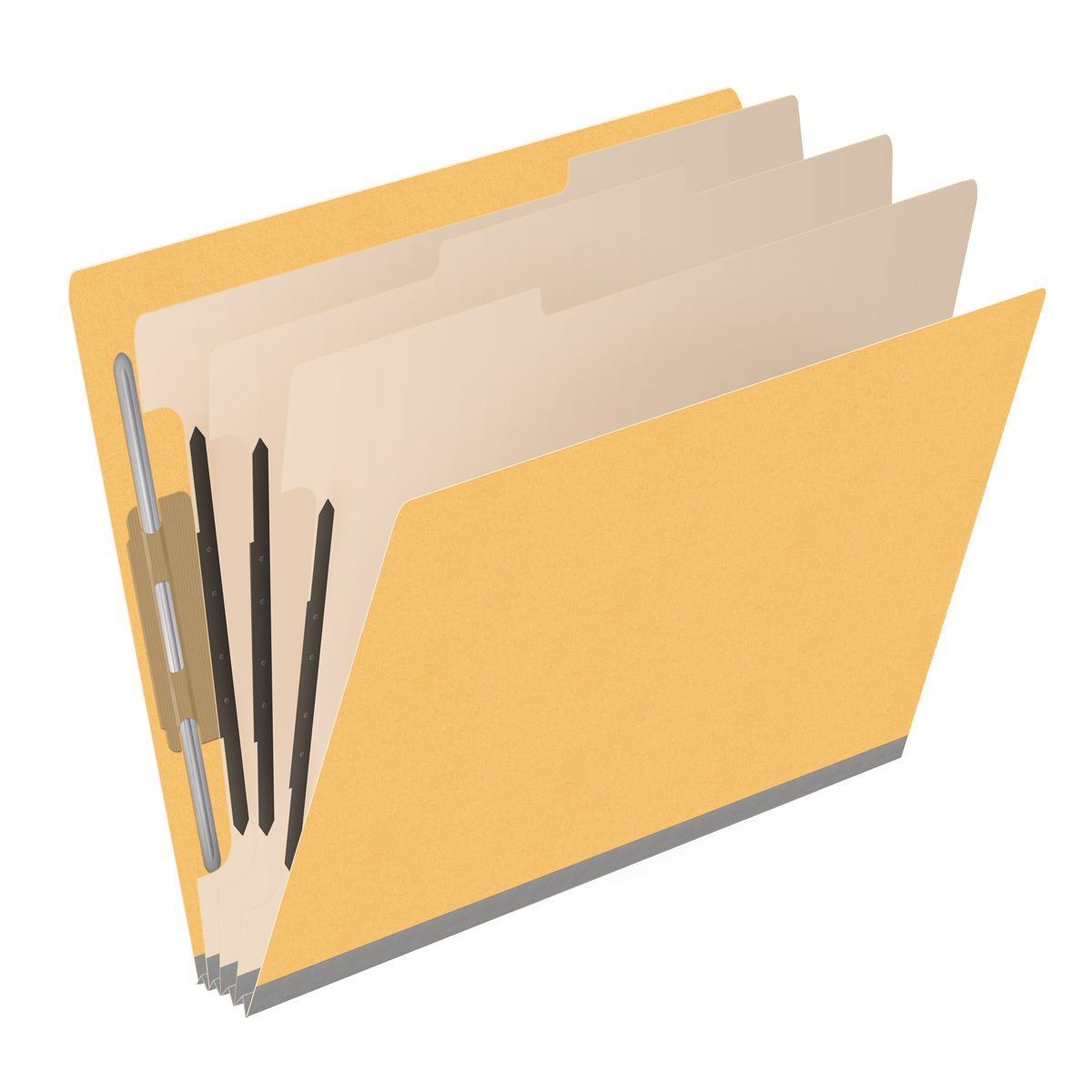 Heavy Duty End Tab Color Folders, 18 pt Letter Size, 3″ expansion,3 ...