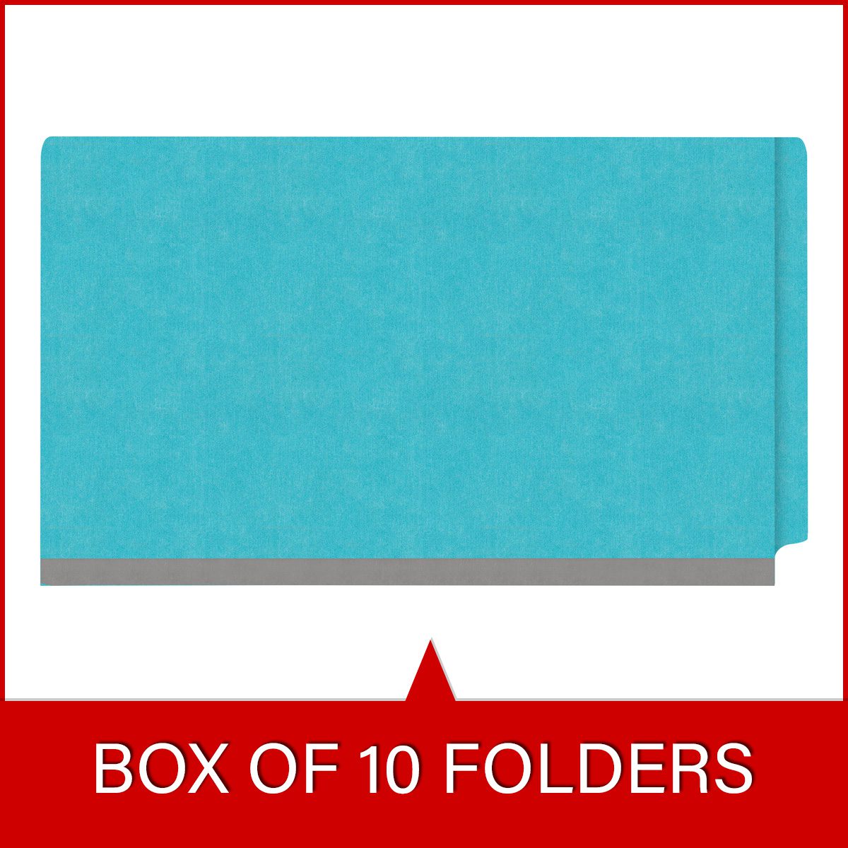 Heavy Duty End Tab Color Folders, 18 pt Legal Size, 2″ expansion, 2 ...