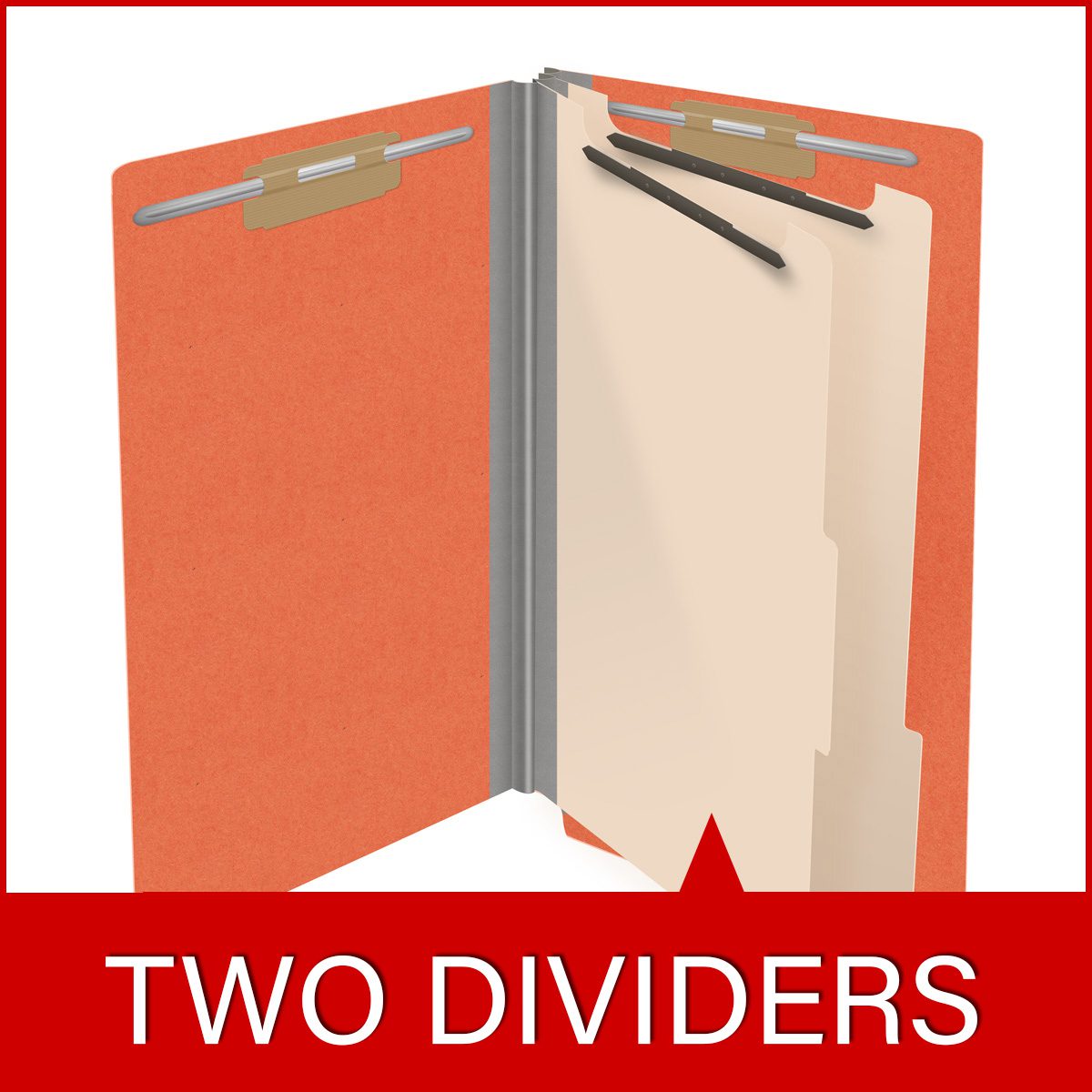 Heavy Duty End Tab Color Folders, 18 pt Legal Size, 2″ expansion, 2 ...