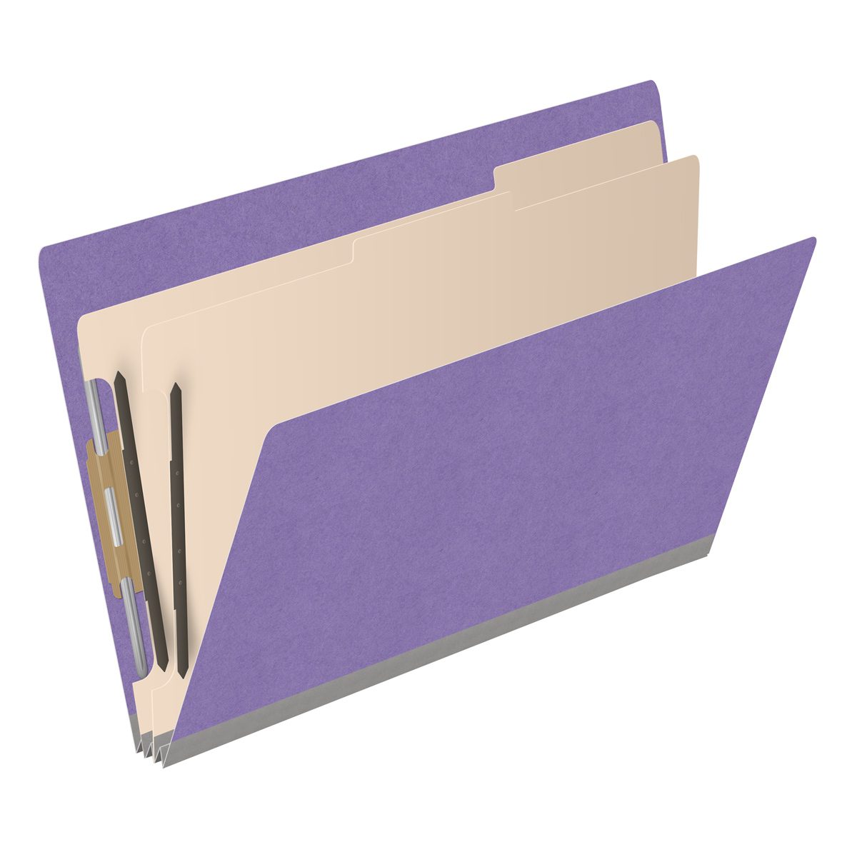 Heavy Duty End Tab Color Folders, 18 pt Legal Size, 2″ expansion, 2 ...