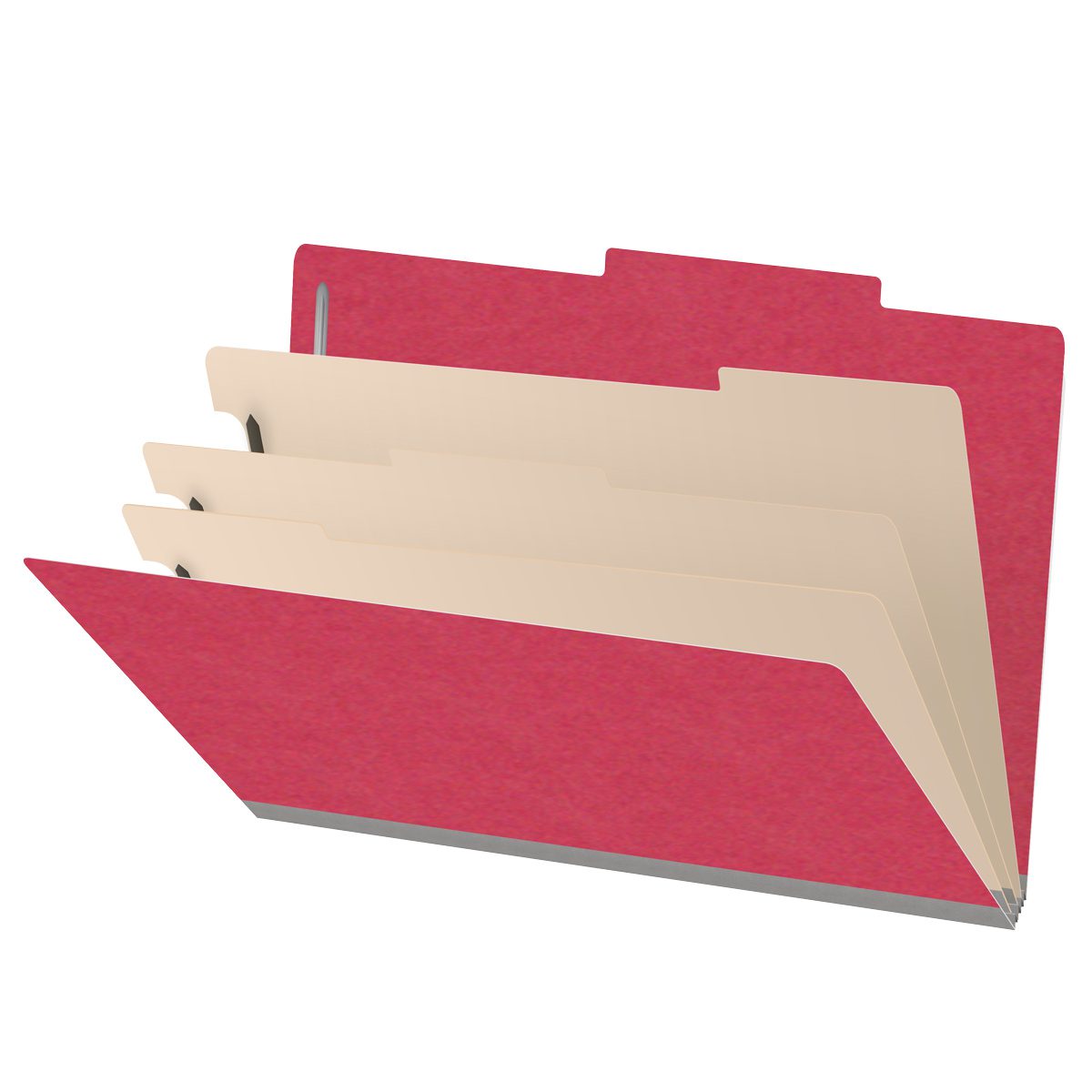 18 pt Heavy Duty Top Tab Color Folders, 2/5 Cut ROC Top Tab, Legal Size ...