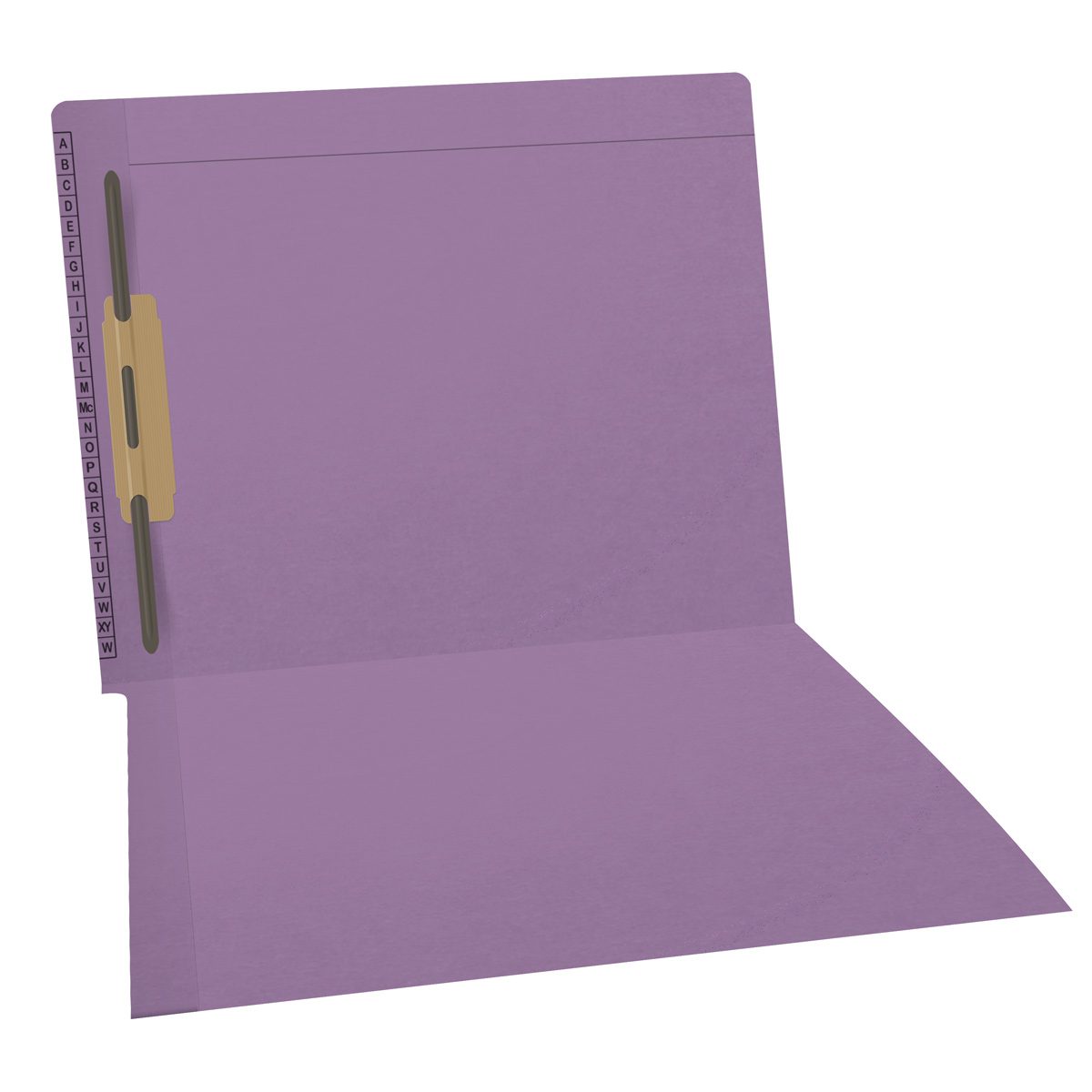 11 pt Lavender Kardex Match Folder, Reinforced Top and End Tab with A-Z ...