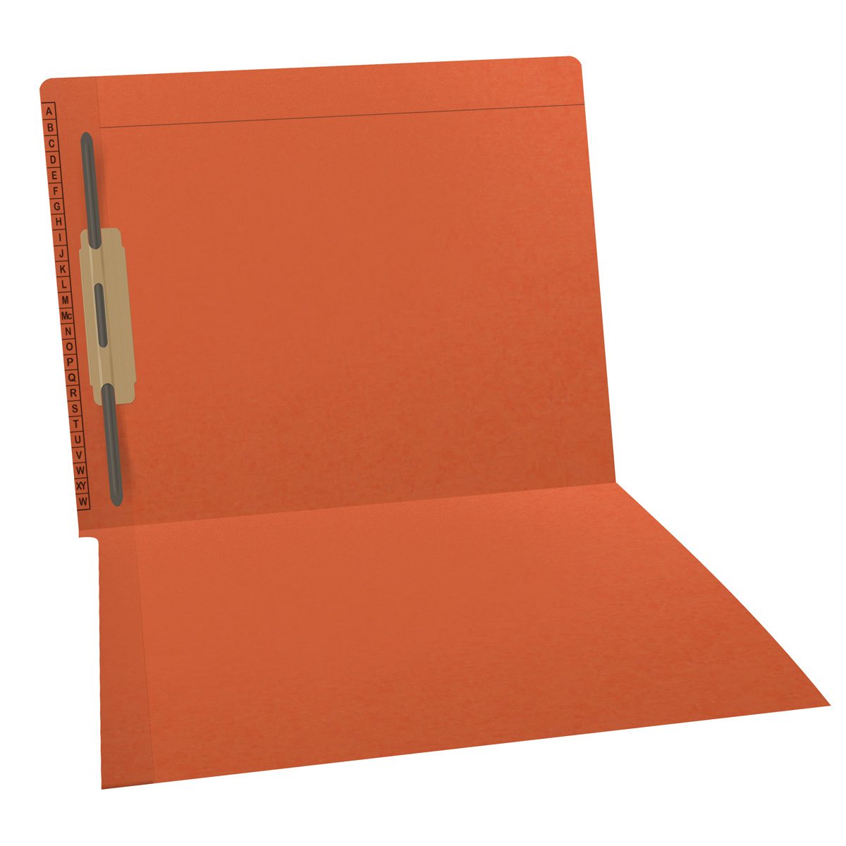11 pt Orange Kardex Match Folder, Reinforced Top and End Tab with A-Z ...