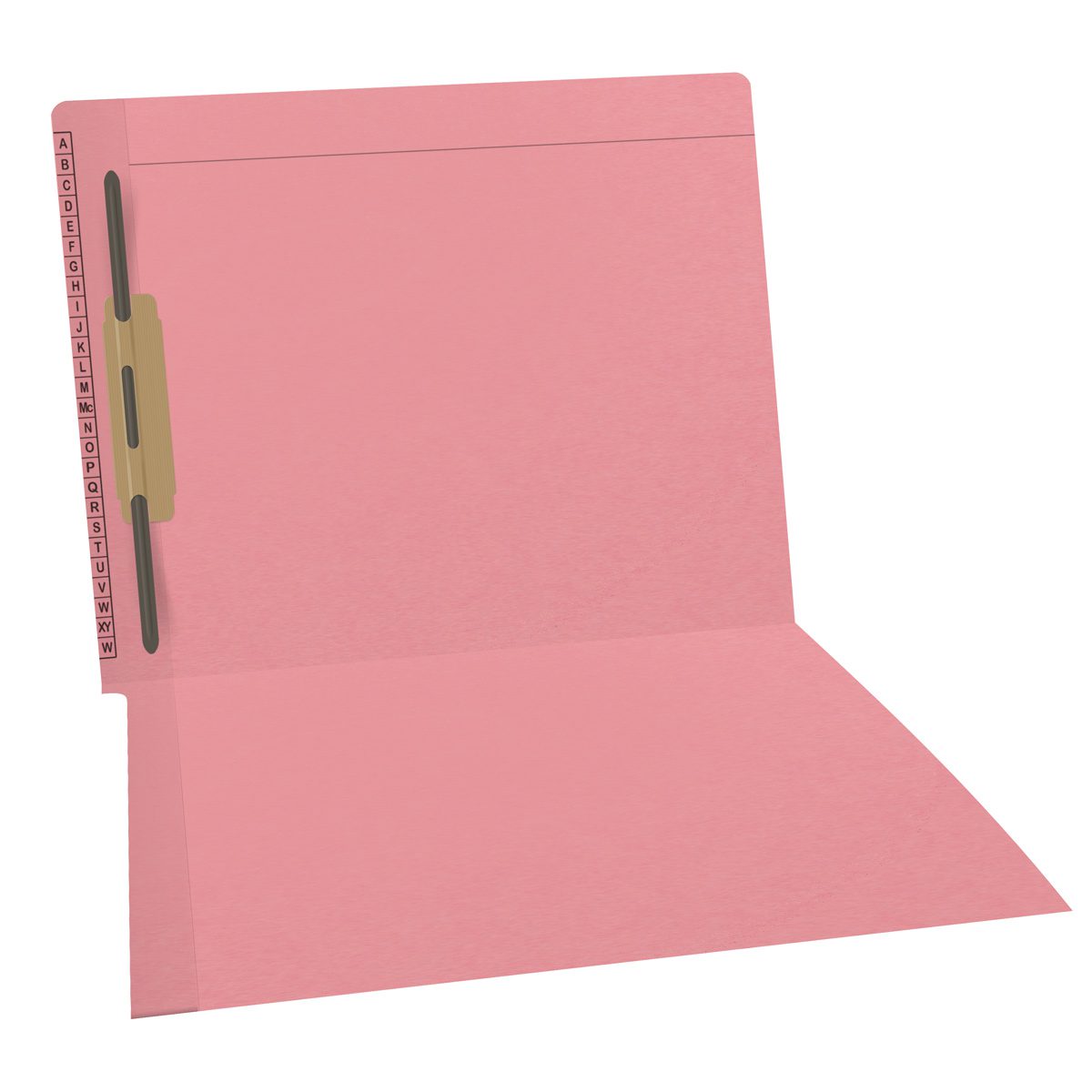 11 pt Pink Kardex Match Folder, Reinforced Top and End Tab with A-Z ...
