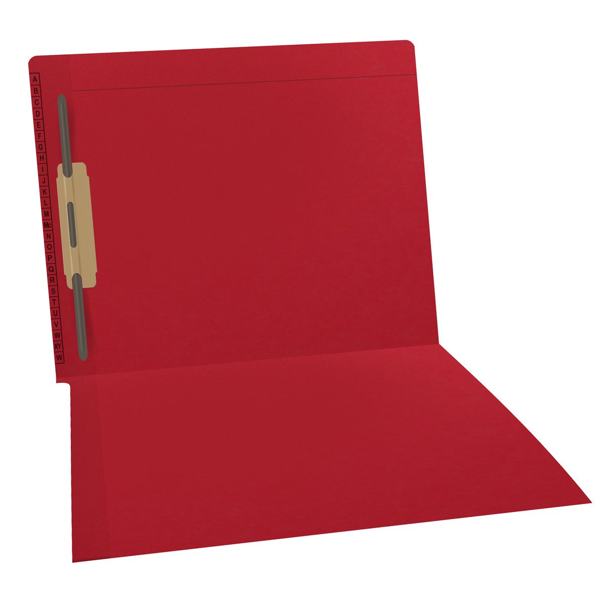11 pt Red Kardex Match Folder, Reinforced Top and End Tab with A-Z ...
