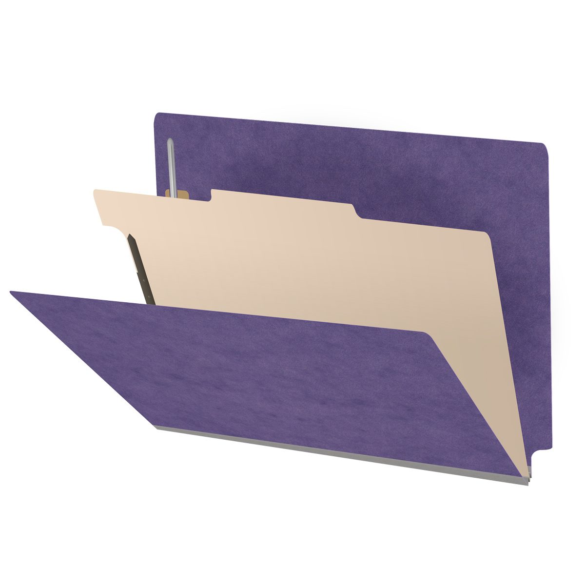 Pressboard Classification Folders, Full Cut End Tab, Letter Size, 1 ...