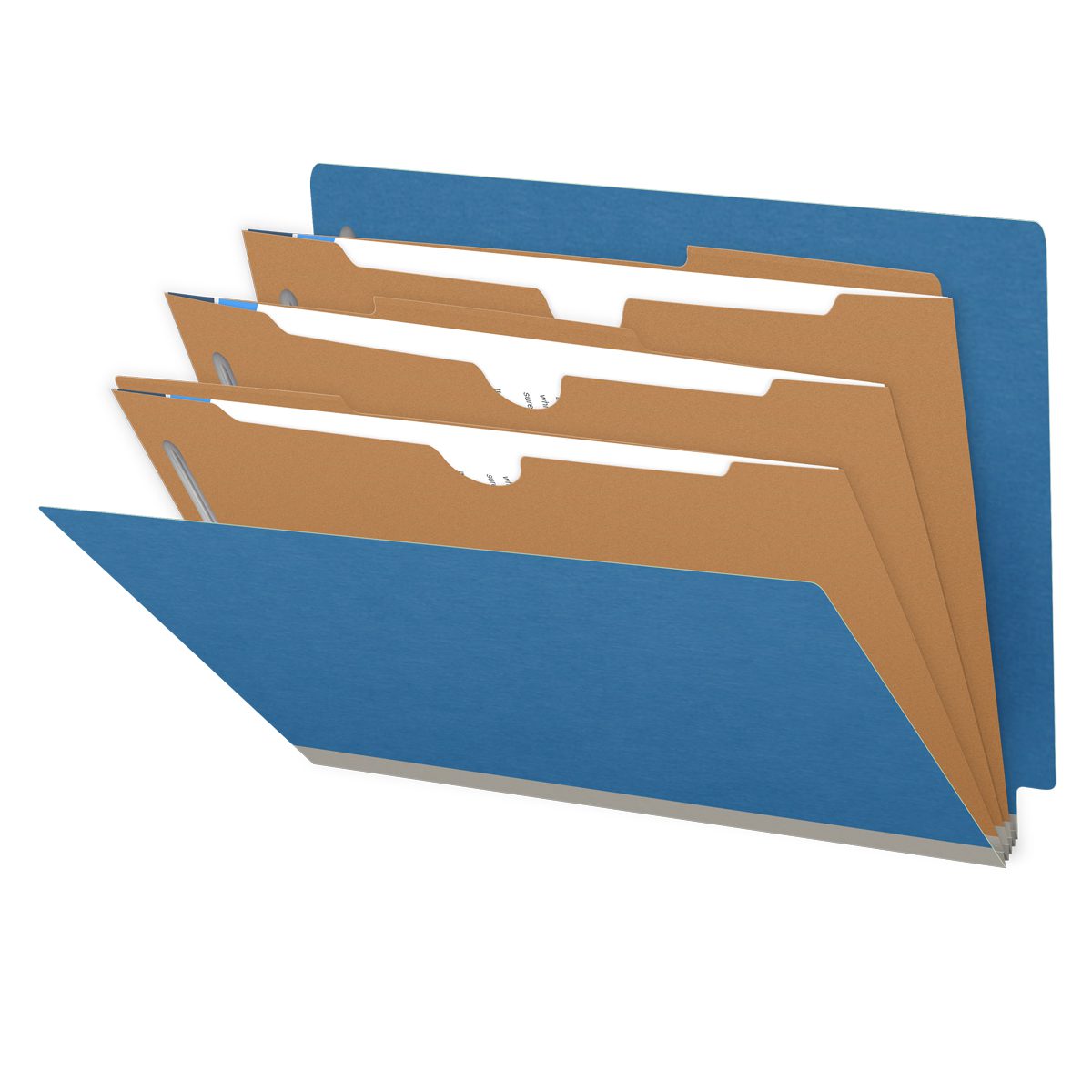 Pressboard Classification Folders, Full Cut End Tab, Letter Size, 3 ...