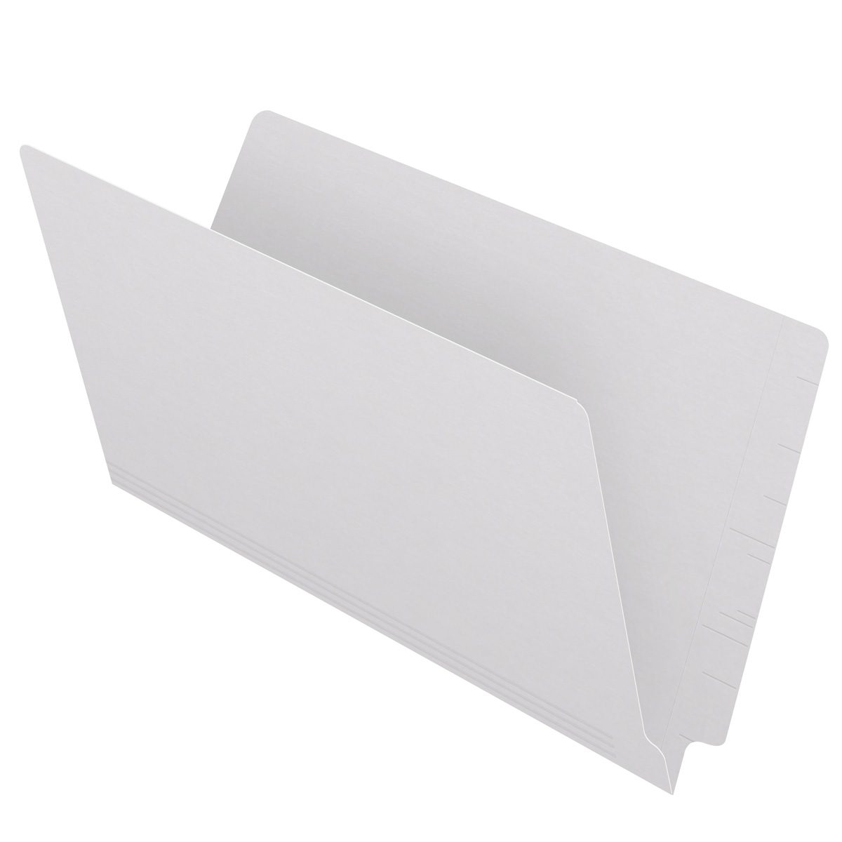 14 pt Color Folders, Full Cut 2-Ply End Tab, Legal Size, White (Box of ...