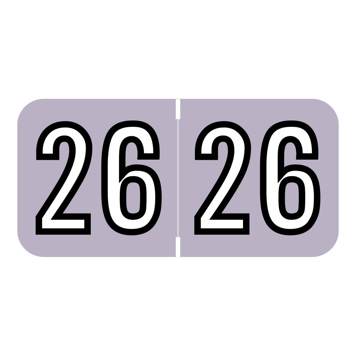 2026 Year Labels, Lavender, Barkley Compatible, 3/4″ X 1-1/2″ – Bulk (5 ...
