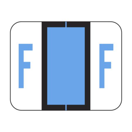 Tab 1283 Compatible Alpha Labels, Letter “F”, Blue, Vinyl Stock, 1″ X 1 ...