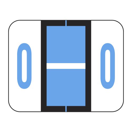 Tab 1286 Compatible Alpha Labels, Letter “O”, Blue, Vinyl Stock, 1″ X 1 ...