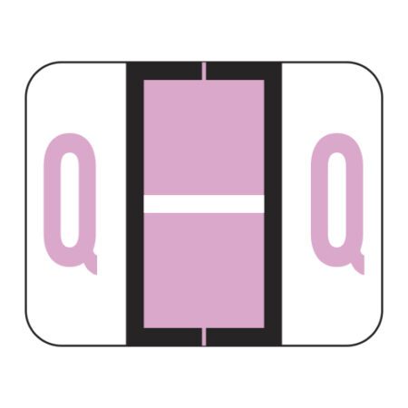 Tab 1283 Compatible Alpha Labels, Letter “Q”, Lilac, Vinyl Stock, 1″ X ...