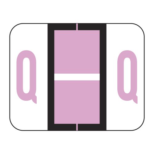 Tab 1286 Compatible Alpha Labels, Letter “Q”, Lilac, Vinyl Stock, 1″ X ...