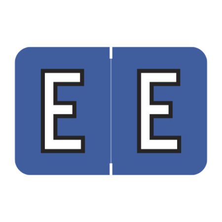 Barkley FACPM Compatible Alpha Labels, Letter “E”, Blue, Laminated ...