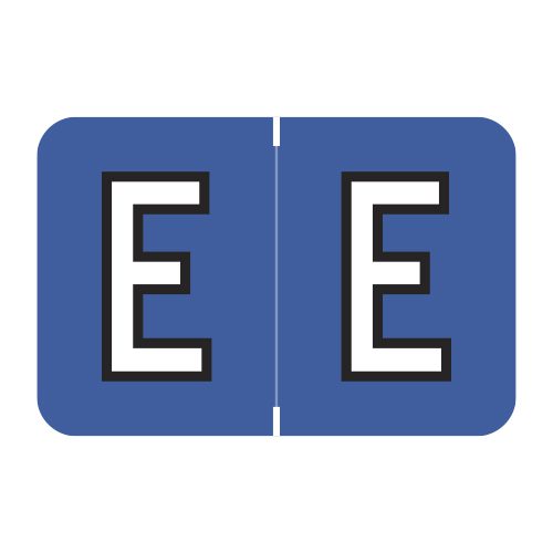 Barkley FACPM Compatible Alpha Labels, Letter “E”, Blue, Laminated ...