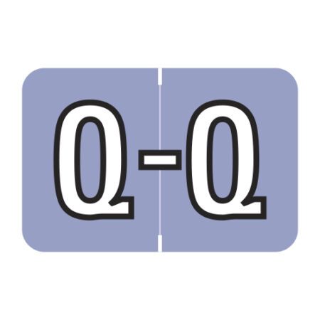 Barkley FACPM Compatible Alpha Labels, Letter “Q”, Lavender, Laminated ...