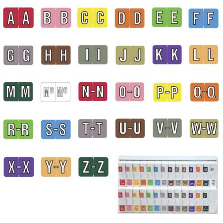 Barkley ABKM Compatible Alpha Labels, Letter “A-Z” plus Mc set ...