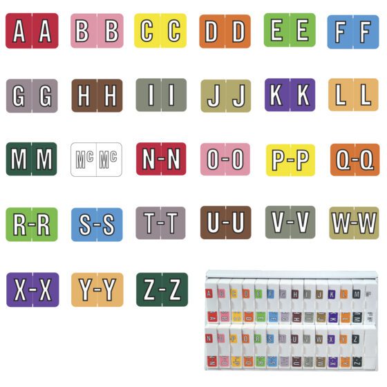 Barkley ABKM Compatible Alpha Labels, Letter “A-Z” plus Mc set ...